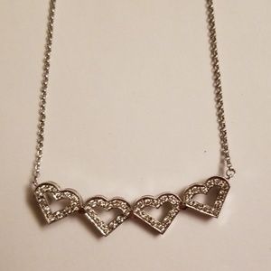 IHO | Jewelry | Diamond Magnetic Heart Necklace 67ct 4kt W Chain | Poshmark